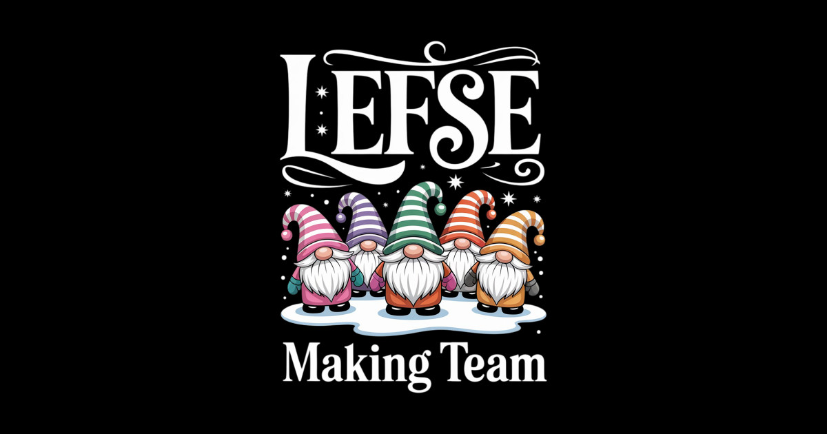 Gnome Nisse Tomte Christmas Xmas Lefse Making Team - Christmas ...