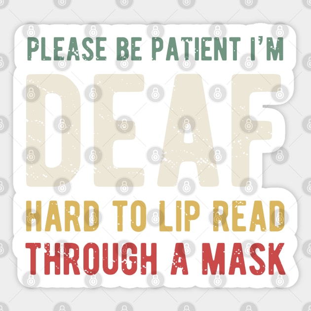 Deaf Awareness Social Distancing - American Sign Language - Sticker ...