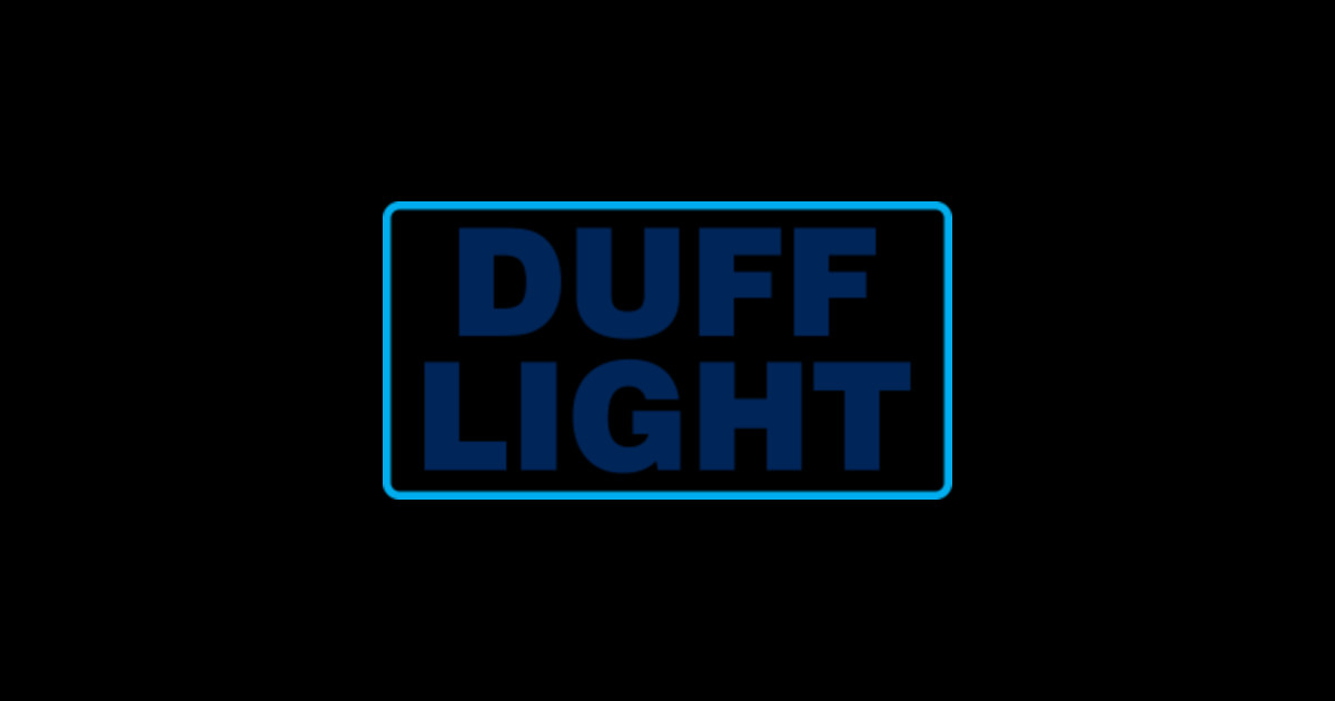 Duff Light - Duff Beer Simpsons - Sticker | TeePublic