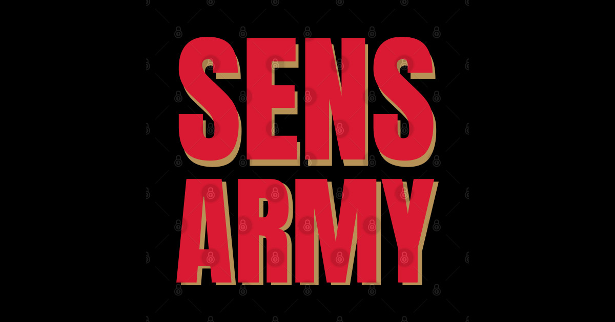 sens army - Senators - Sticker | TeePublic