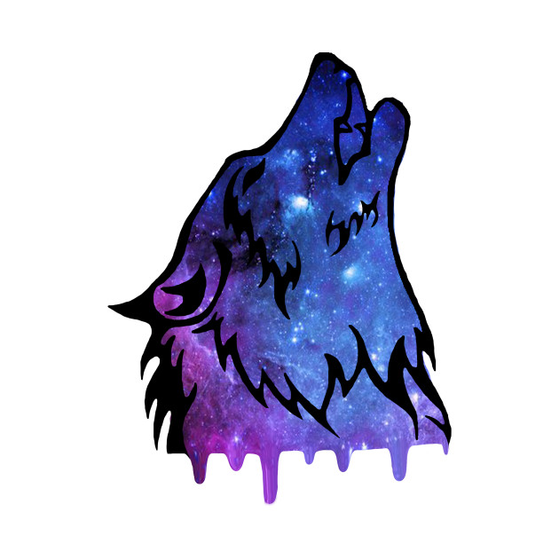 Galaxy Wolf - Wolf - Kids T-Shirt | TeePublic
