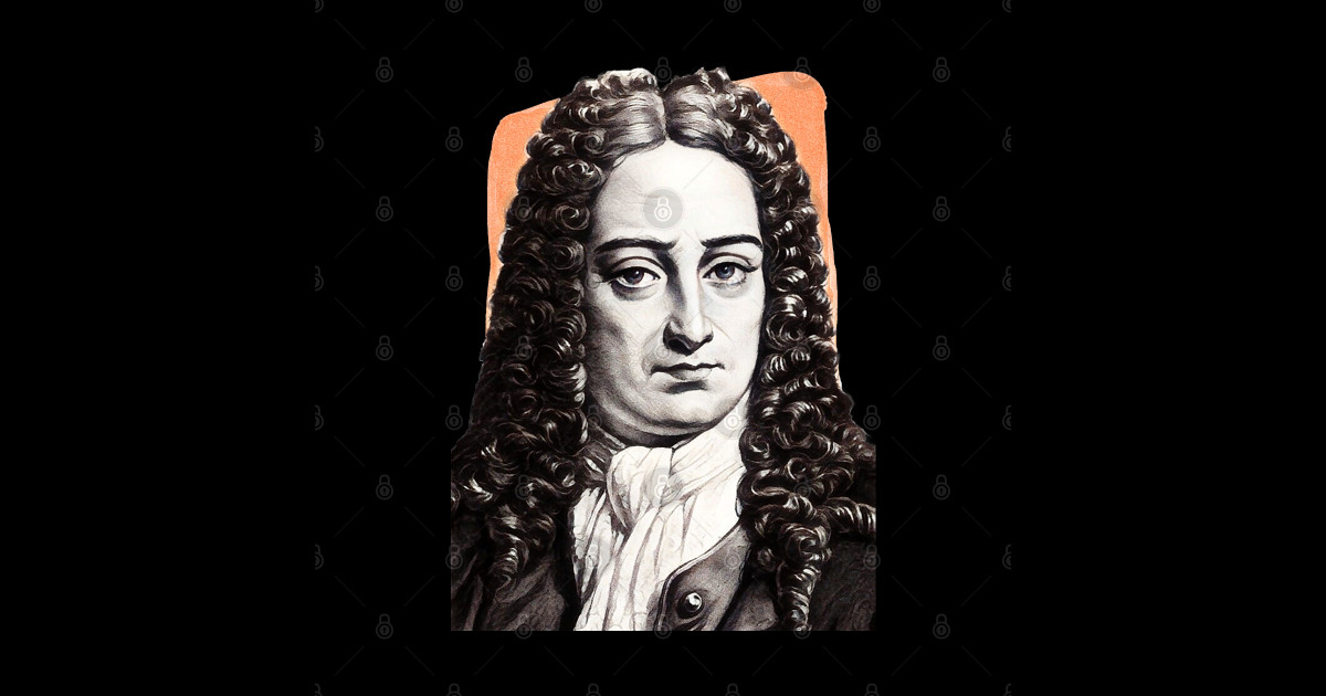 German Polymath Gottfried Wilhelm Leibniz illustration - Gottfried ... German Polymath Gottfried Wilhelm Leibniz illustration - Gottfried ...