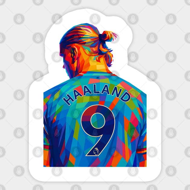 Pop Art Erling Haaland - Erling Haaland - Sticker | TeePublic