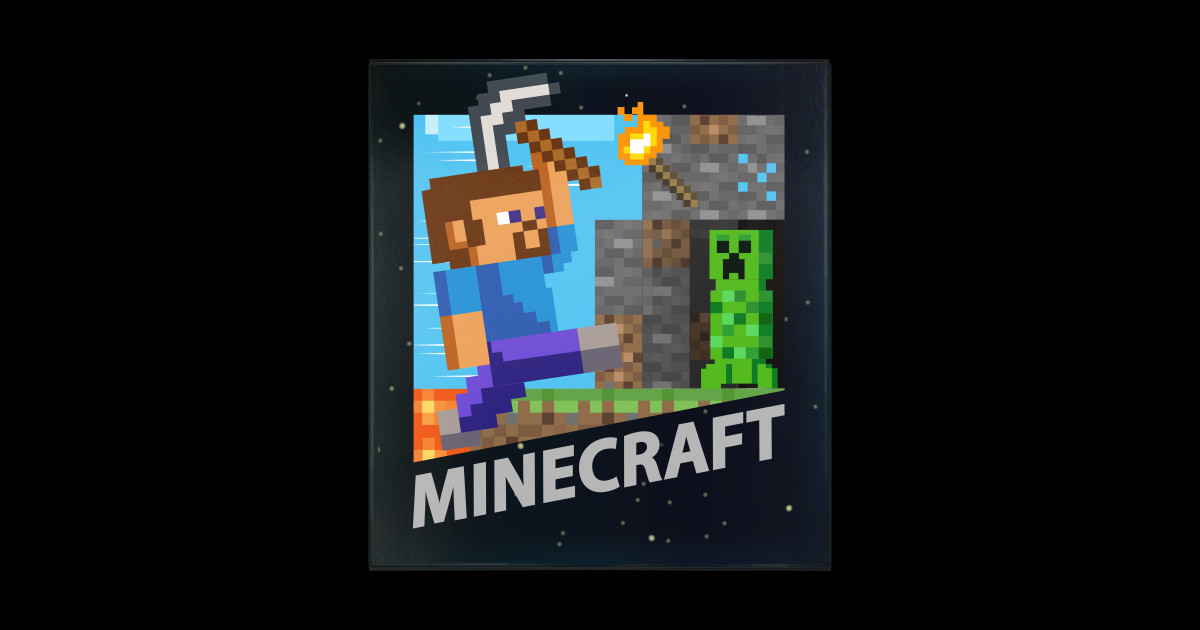 Retro Minecraft - Retro - Sticker | TeePublic