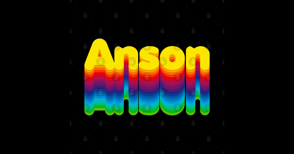 Rainbow Layers Anson Name Label - Rainbow Layers Anson Name Label ...