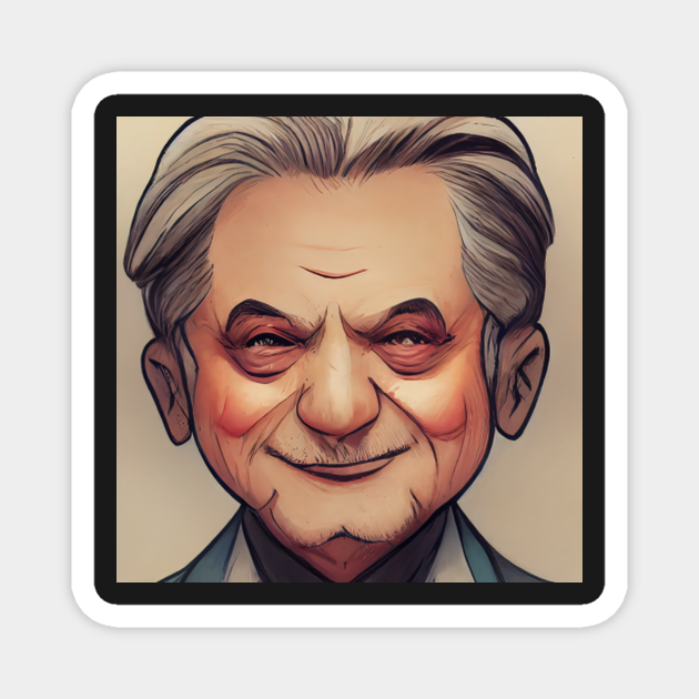 George Soros | Comics style - Comics - Magnet | TeePublic