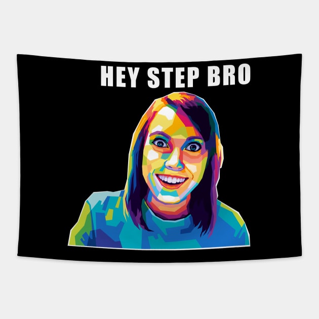 Step Bro Meme Wpap Pop Art Meme Tapestry Teepublic