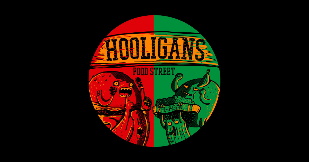 Hooligans - Junk Food - Sticker | TeePublic