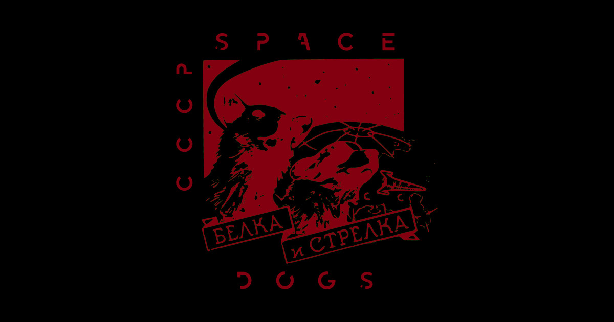 CCCP Space Dogs - Soviet Union - Sticker | TeePublic