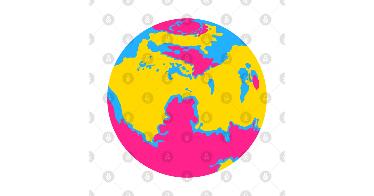 Pride Planets - Mars - Pan Pride - Space - T-Shirt | TeePublic