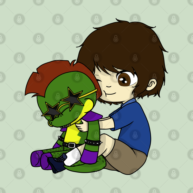 FNAF security breach (gregory and monty plush) - Chibi - Pillow | TeePublic