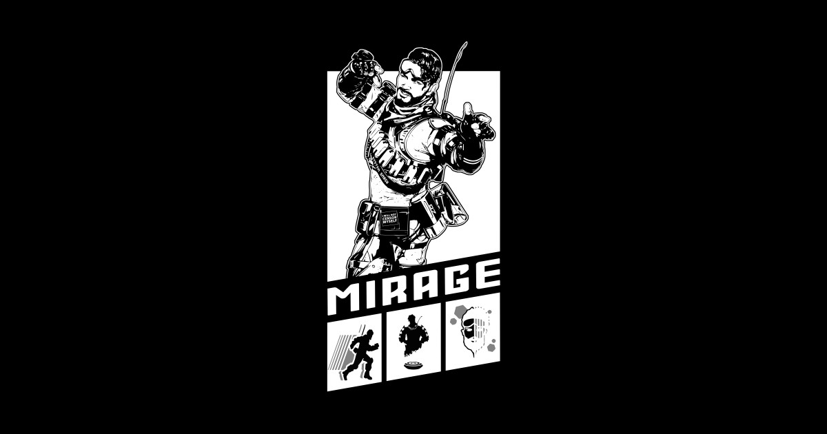 Mirage - Apex Legends - Sticker | TeePublic