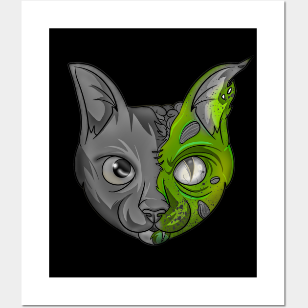 Scary Undead Cat Zombie - Zombie Cat - Posters and Art Prints | TeePublic