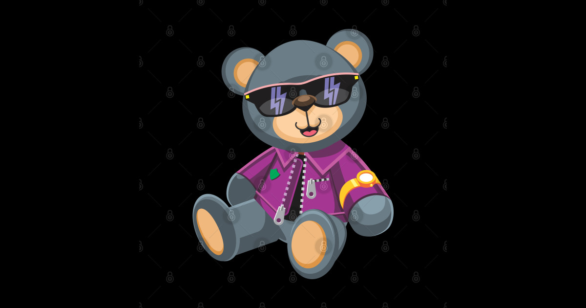 Cool Teddy Bear 2.0 - Teddy Bear - Sticker | TeePublic