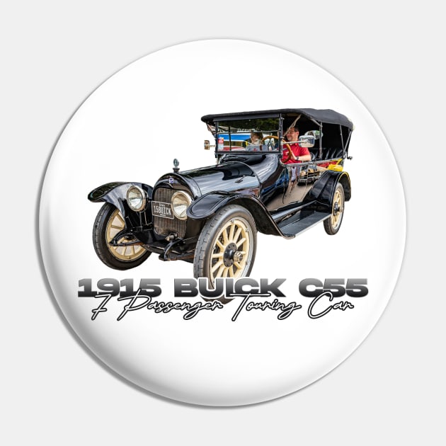 1915 Buick C55 7 Passenger Touring Car - 1915 Buick C55 7 Passenger Touring Car - Pin | TeePublic