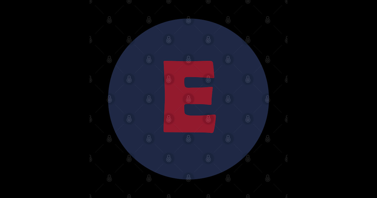 Letter E Monogram - Single Letter Monogram - Posters and Art Prints ...