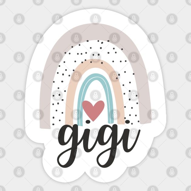Pastel Rainbow Gigi - Gigi - Sticker | TeePublic