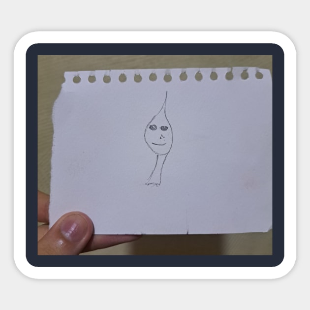 Happy Triangle Guy - Characterdesign - Sticker | TeePublic