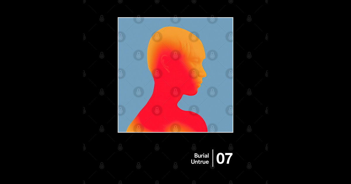 Burial / Minimalist Graphic Artwork Design - Burial - Sticker | TeePublic