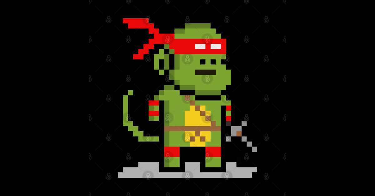 Pixel Art, Raphael Baby Kong - Pixel Art - Sticker | TeePublic