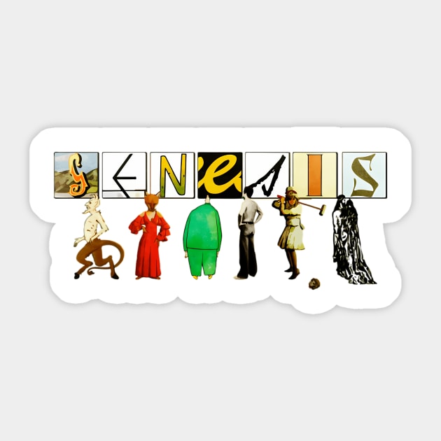 All Eras Genesis logo - Genesis - Sticker | TeePublic