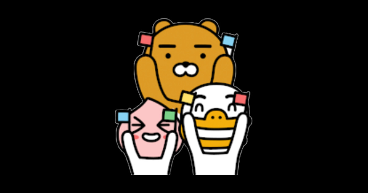 KakaoTalk Friends Tube, Apeach & Ryan Trio - Kakaotalk Friends ...