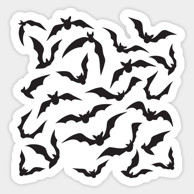 Scary Bats - Bats - Sticker | TeePublic