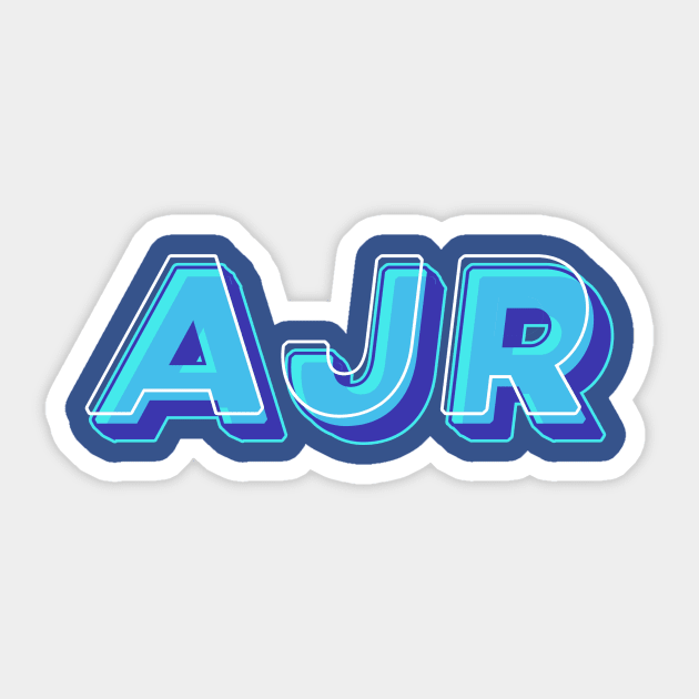 AJR Typo Font - Ajr - Sticker | TeePublic