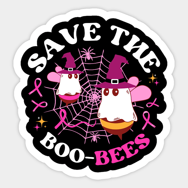 Save The Boo Bees Breast Cancer Awareness - Save The Boo Bees - Sticker ...