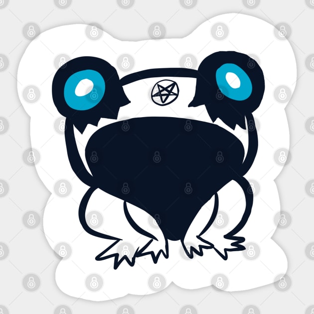 Death Metal Frog - Frog - Sticker | TeePublic