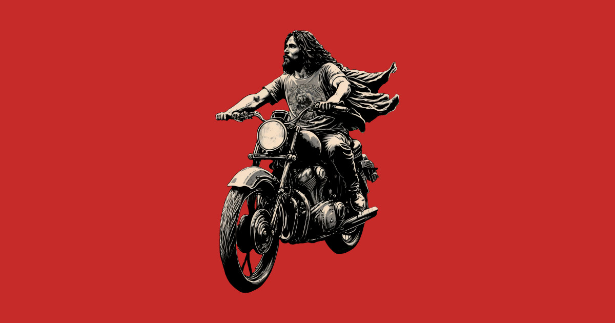 Jesus motorcycle - Jesus Motorcycle - T-Shirt | TeePublic