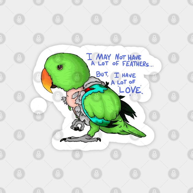 Ratty Boi Elvis, Love - Eclectus Parrot - Sticker | TeePublic