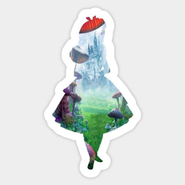 Alice in wonderland - Disney - Sticker | TeePublic