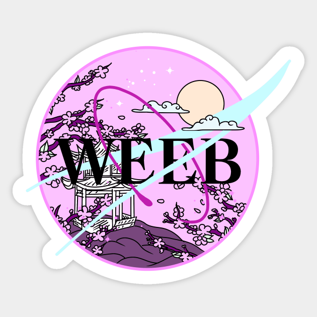 Weeb Nasa logo by Mavis - Nasa - Sticker | TeePublic