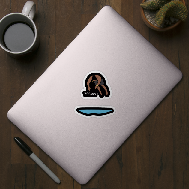 Ashton Hall Morning Routine - Ashton Hall - Sticker | TeePublic
