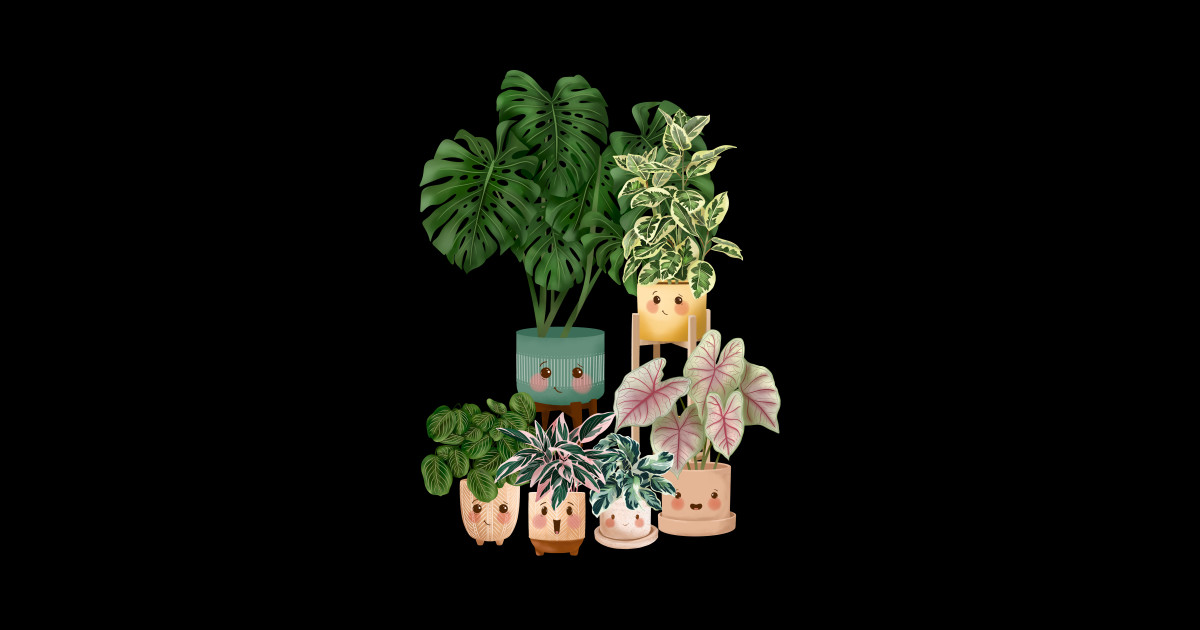 Smiley Plant Buddies 5 - Cute - Sticker | TeePublic