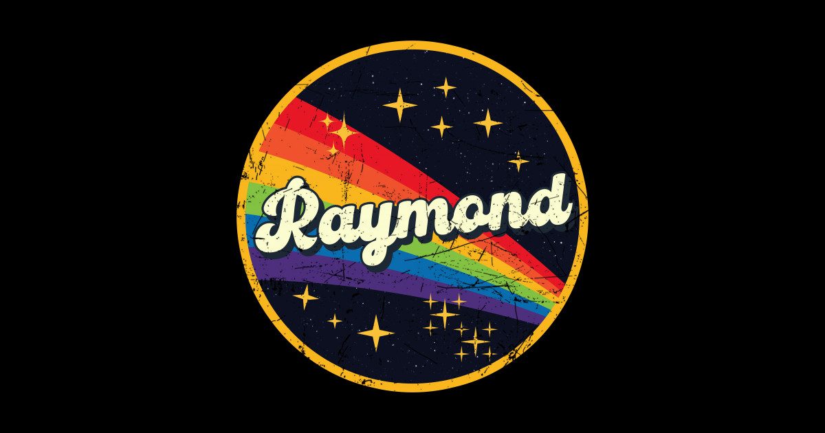 Raymond // Rainbow In Space Vintage Grunge-Style - Raymond - Sticker ...