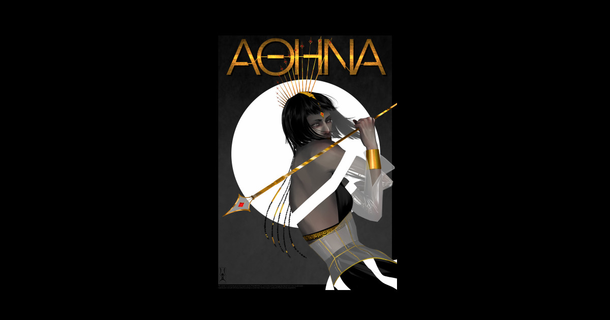 Athena Poster - Greek Gods - Sticker | TeePublic
