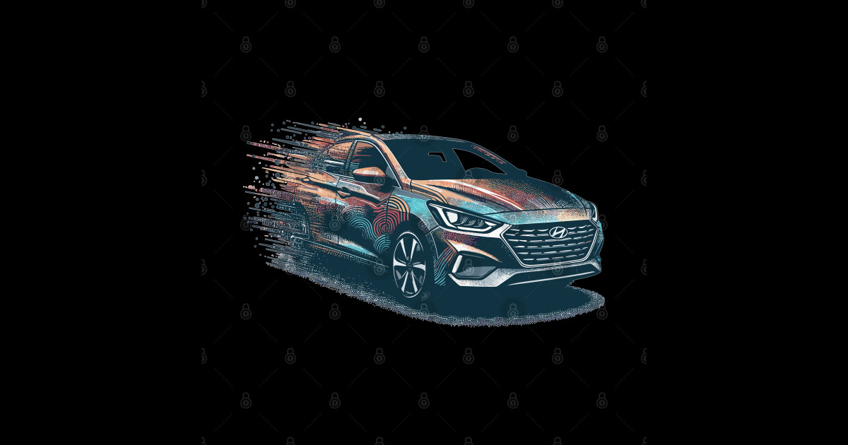 Hyundai Accent - Hyundai - Sticker | TeePublic
