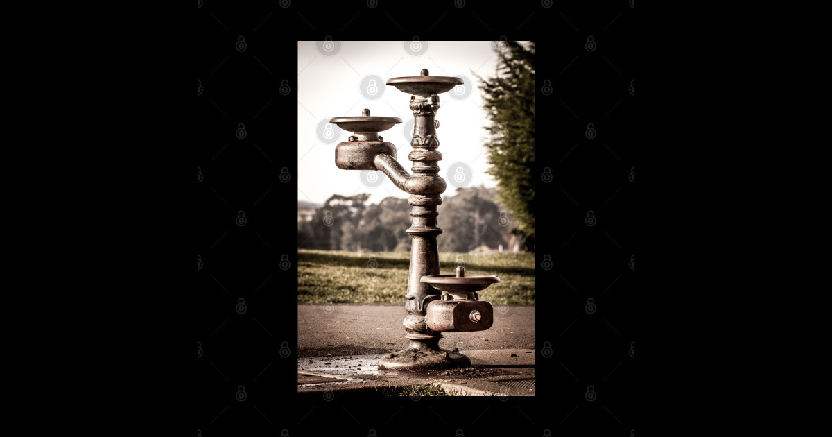 Classic Water Fountain 1 - Still Life - Sticker | TeePublic