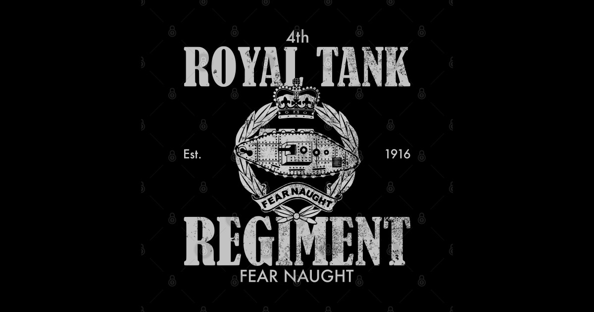 4th Royal Tank Regiment (Distressed) - 4 Royal Tank Regiment - Sticker ...