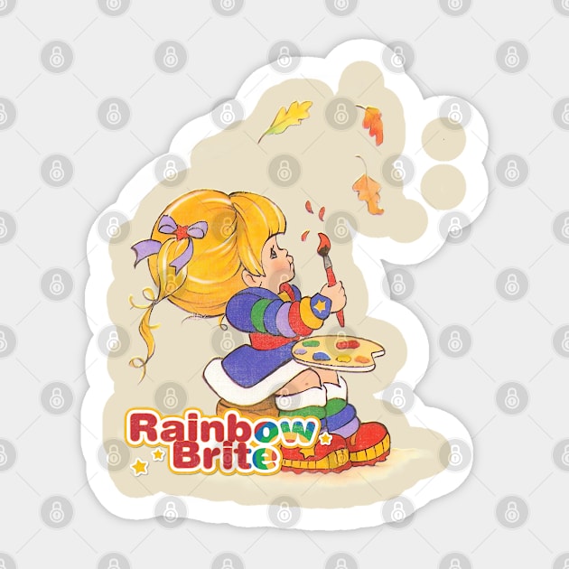 Rainbow Brite Painting - Rainbow Brite - Sticker | TeePublic