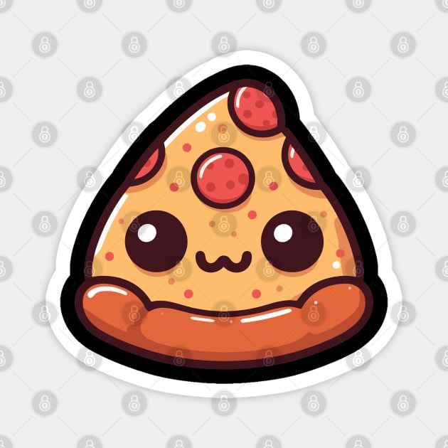 Kawaii Pepperoni Pizza Slice | Cute Kawaii Food Art for Pizza Lovers ...