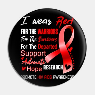 Hiv Aids Awareness Red Ribbon Tree Pins and Buttons for Sale | TeePublic