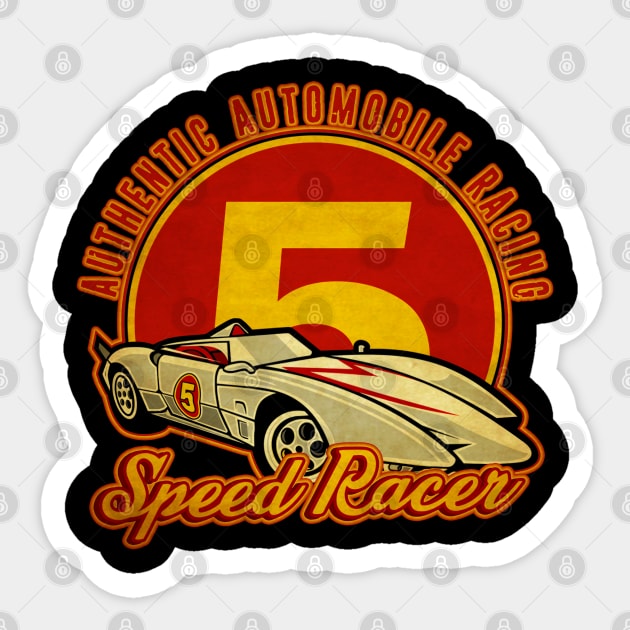Vintage Authentic Racing - Speed Racer - Sticker | TeePublic