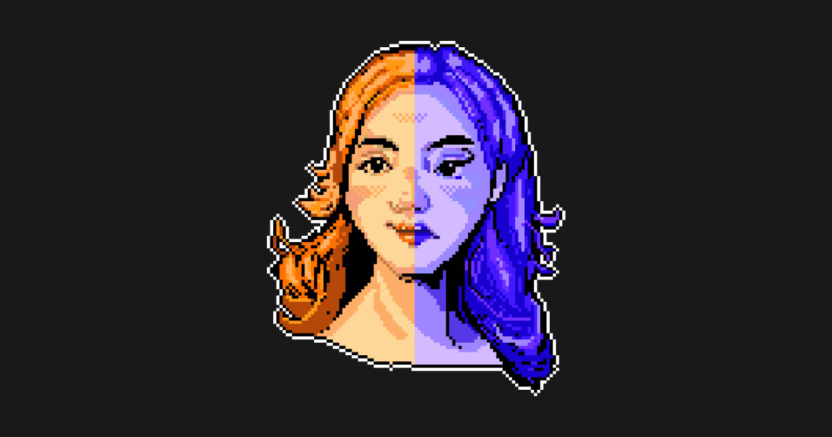 Dualia - Two Faced Girl - T-Shirt | TeePublic