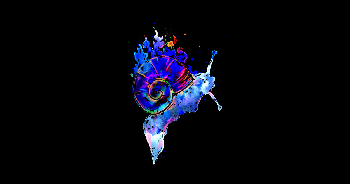 Blue Dissolving Space Snail - Blue Snail - Tapestry | TeePublic