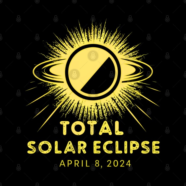 Total Solar Eclipse 2024 - Total Solar Eclipse 2024 - Pin | TeePublic