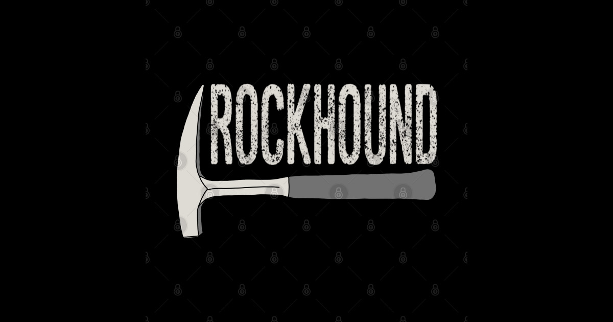 Rockhound Rock Pick Geology Hammer Rockhounding - Rockhound - Sticker ...