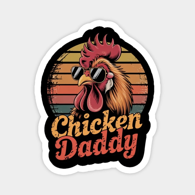 Chicken Daddy Vintage Chicken Dad Father's Day Farmer - Chicken Daddy ...